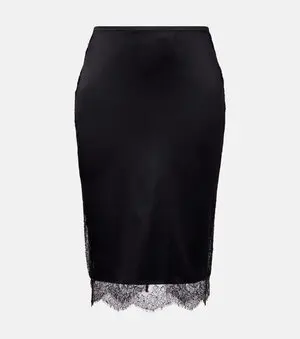 TOM FORD Silk-blend Crêpe Satin Pencil Skirt