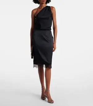 TOM FORD Silk-blend Crêpe Satin Pencil Skirt