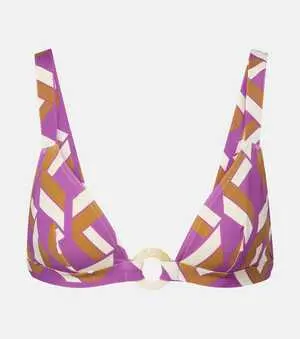 ERES Must Printed Bikini Top - Purple