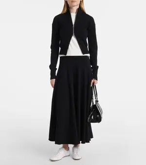 Extreme Cashmere N°302 Cashmere-blend Zip-up Jacket - Black