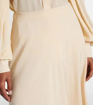Loro Piana Erika Silk Midi Skirt