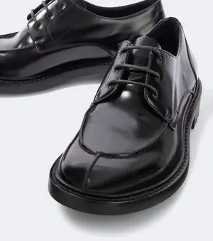 Saint Laurent Lino Leather Derby Shoes