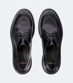 Saint Laurent Lino Leather Derby Shoes