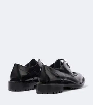 Saint Laurent Lino Leather Derby Shoes