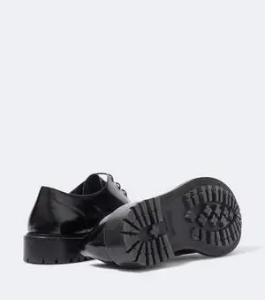 Saint Laurent Lino Leather Derby Shoes
