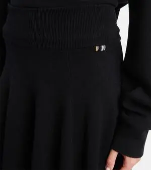 Extreme Cashmere N°313 Twirl Cashmere-blend Maxi Skirt - Black