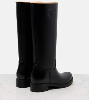 Max Mara Monogram Rubber Rain Boots