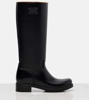 Max Mara Monogram Rubber Rain Boots