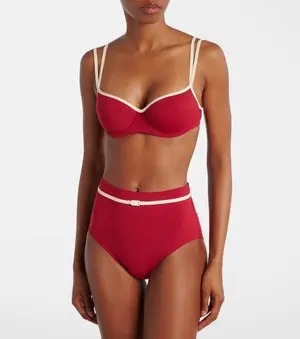 ERES Cheryl High-rise Bikini Bottoms - Red