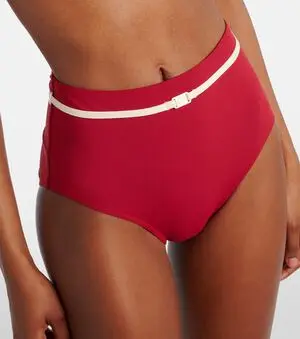 ERES Cheryl High-rise Bikini Bottoms - Red