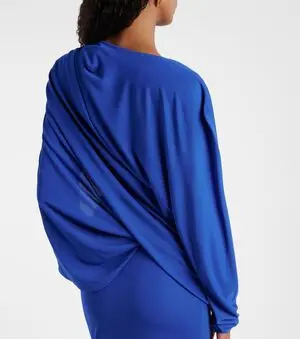 Christopher Esber Encased Nature Draped Jersey Gown