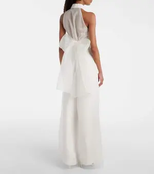 Max Mara Bridal Tunca Semi-sheer Silk Jumpsuit