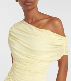 Simkhai Rhiannon Gathered Jersey Maxi Dress
