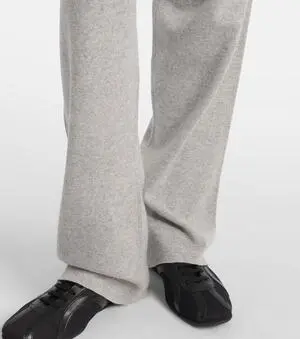 Extreme Cashmere Rush Cashmere-blend Straight Pants - Grey