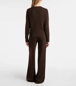 Jardin Des Orangers Cable-knit Cashmere-blend Sweater