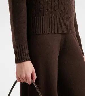 Jardin Des Orangers Cable-knit Cashmere-blend Sweater