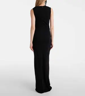 Christopher Esber Encased Nature Jersey Maxi Dress