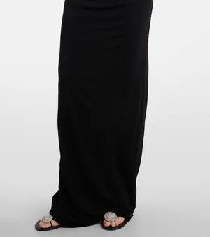 Christopher Esber Encased Nature Jersey Maxi Dress - Black