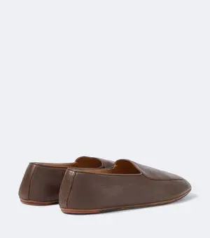 Loro Piana Anton Walk Leather Loafers