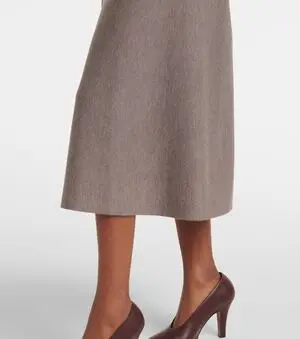 Jardin Des Orangers Virgin Wool Midi Skirt