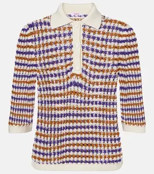 ERES Comeback Open-knit Polo Shirt - Multicoloured