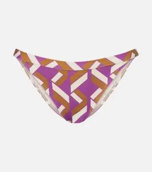 ERES Fever Printed High-rise Bikini Bottoms - Multicoloured
