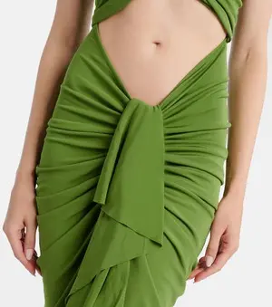 Christopher Esber Vivenda Draped Maxi Dress - Green