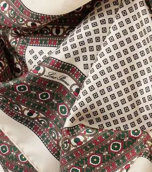 Loro Piana Printed Silk Scarf
