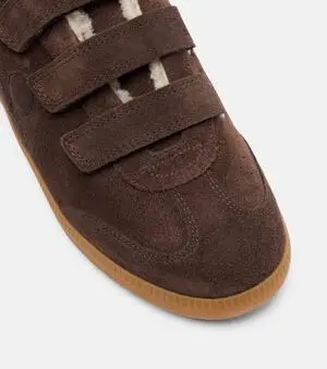Isabel Marant Étoile Beth Shearling-trimmed Sneakers - Brown