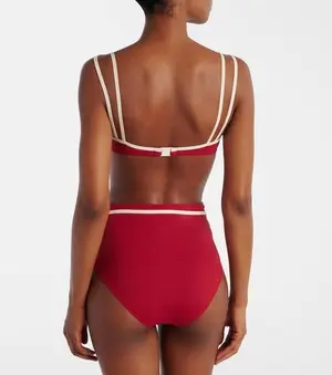 ERES Cheryl High-rise Bikini Bottoms - Red