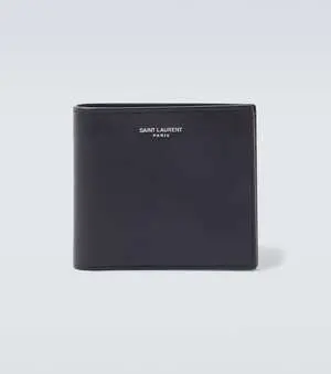 Saint Laurent East/west Leather Wallet - Blue