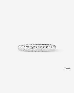 Ring Concierge Twisted Wedding Band - Platinum