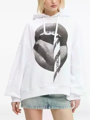 Fiorucci Graphic Cotton Hoodie