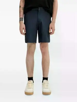 Fjallraven Logo-patch Shorts - Blue