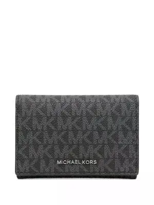 Michael Kors Hudson Signature Logo Card Holder - Black