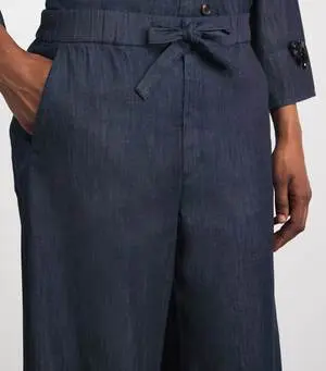 Max Mara Drawstring Wide-leg Jeans
