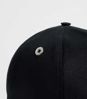 AMI Paris Cotton Baseball Cap - Black