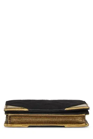 Chanel Quilted Suede Bible Clutch