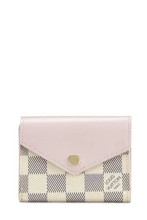 LOUIS VUITTON Damier Azur Zoe Wallet - Pink