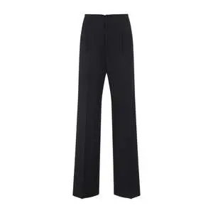 Alberta Ferretti Tropical Wool-blend Pants - Grey
