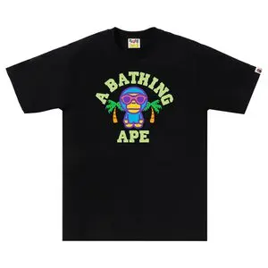 A BATHING APE Colors Milo College Summer Tee - Black
