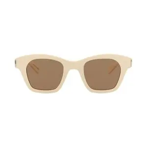 Saint Laurent Square Sunglasses - Cream