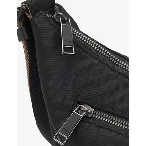BOSS Logo-print Woven Cross Body Bag