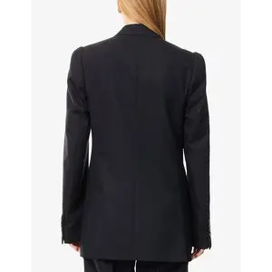 Dries Van Noten Crystal-embellished Double-breasted Wool Jacket