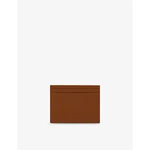 CHRISTIAN LOUBOUTIN Mooncrest Grained Leather Card Holder - Cuoio