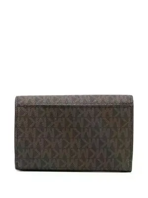 Michael Kors Logo Lettering Long Wallet - Brown