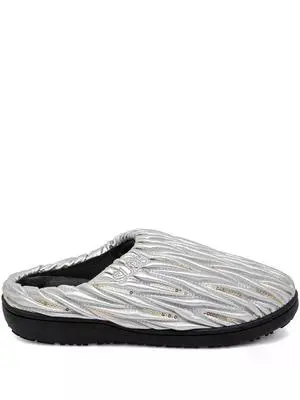 SUBU Sequin-embellished Mules - Silver