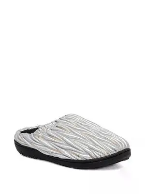 SUBU Sequin-embellished Mules - Silver
