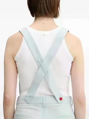 Fiorucci Embroidered Suspender Trousers