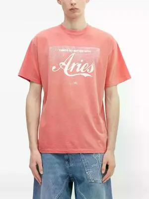 Aries Logo T-shirts For Men